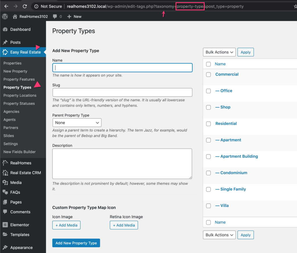 Customize Property Slug & Replace With Taxonomy - Inspiry Themes Support
