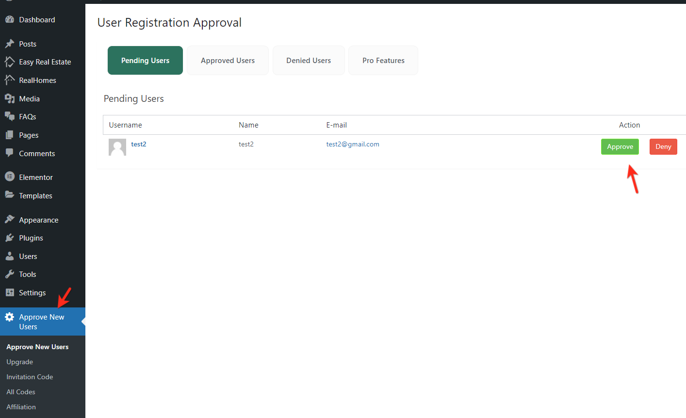 How to Activate Approval System for User Registration - Inspiry Themes Support